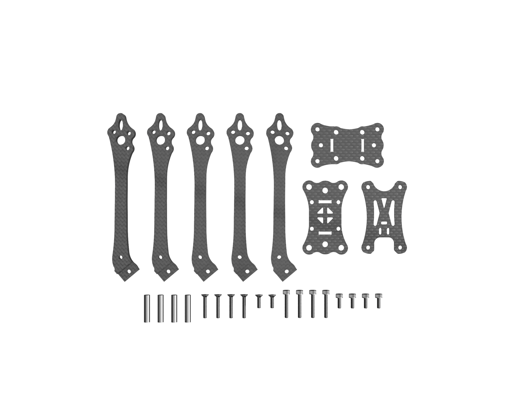 DinDrones Typhon V7 T700 - 5" racing frame